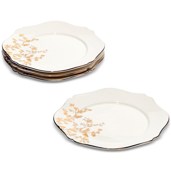 Charter Club | Dining | Charter Club Gilded Salad Plates Set Of 4 ...